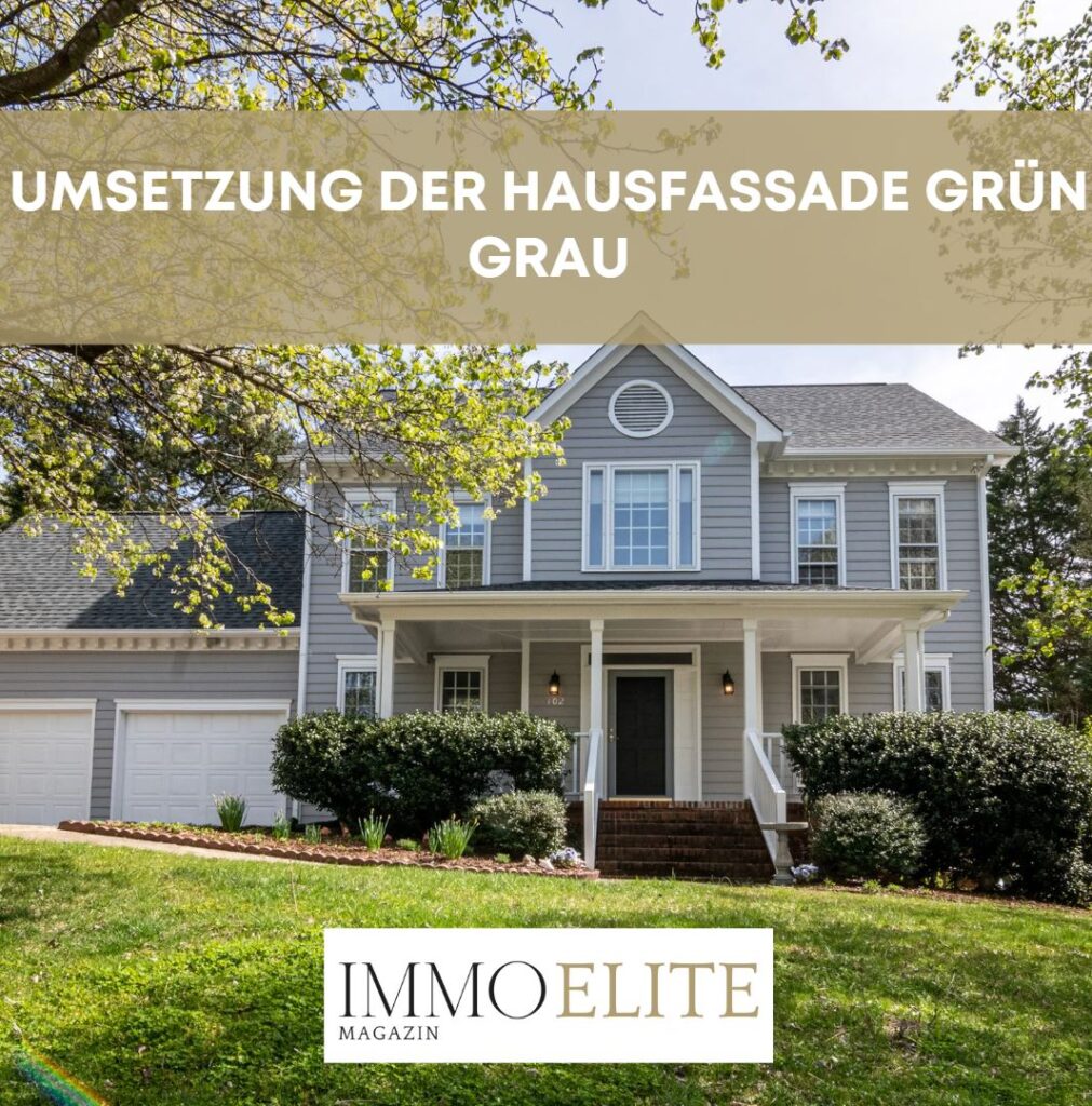 Hausfassade Grün Grau der Trend im Jahr 2025